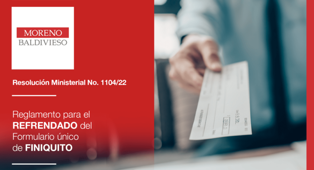 REGLAMENTO PARA EL REFRENDADO DEL FORMULARIO ÚNICO DE FINIQUITO ...